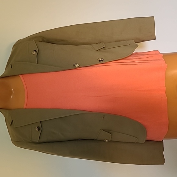 Theory | Jackets & Coats | Theory Taupe Cotton Jacket 2 Button Front ...